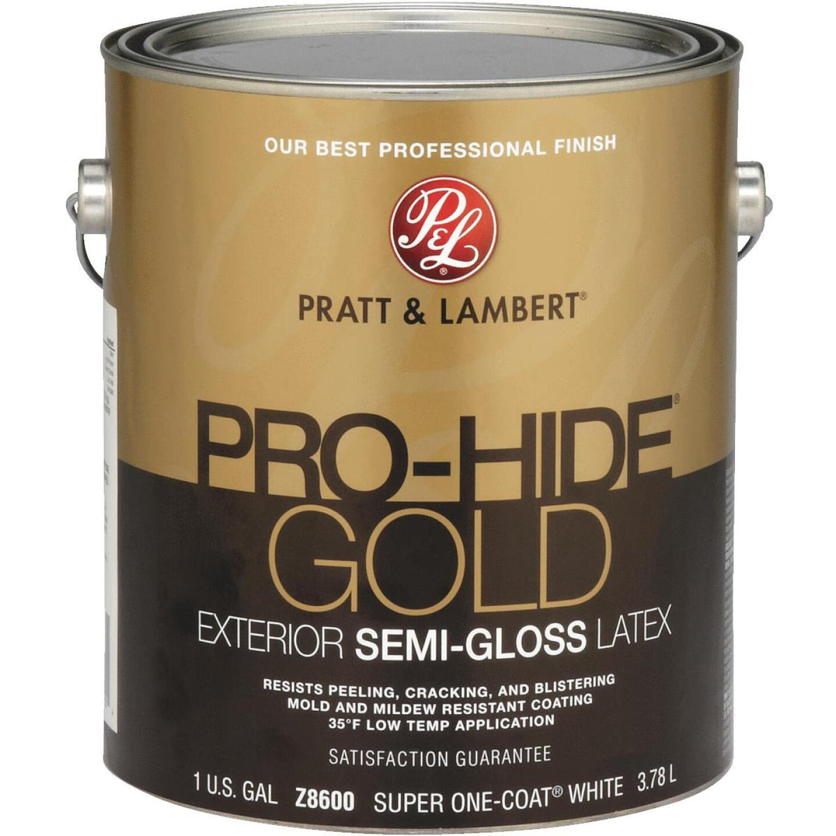 Pratt & Lambert Pro-Hide Gold Latex Semi-Gloss Exterior House Paint ...
