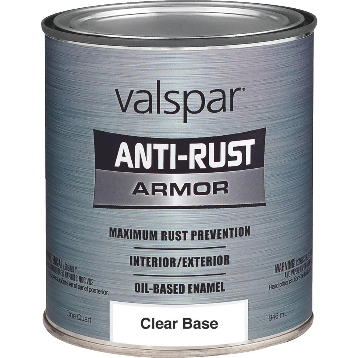 Valspar Anti-Rust Oil-Based Gloss Armor Rust Control Enamel, Clear Base ...