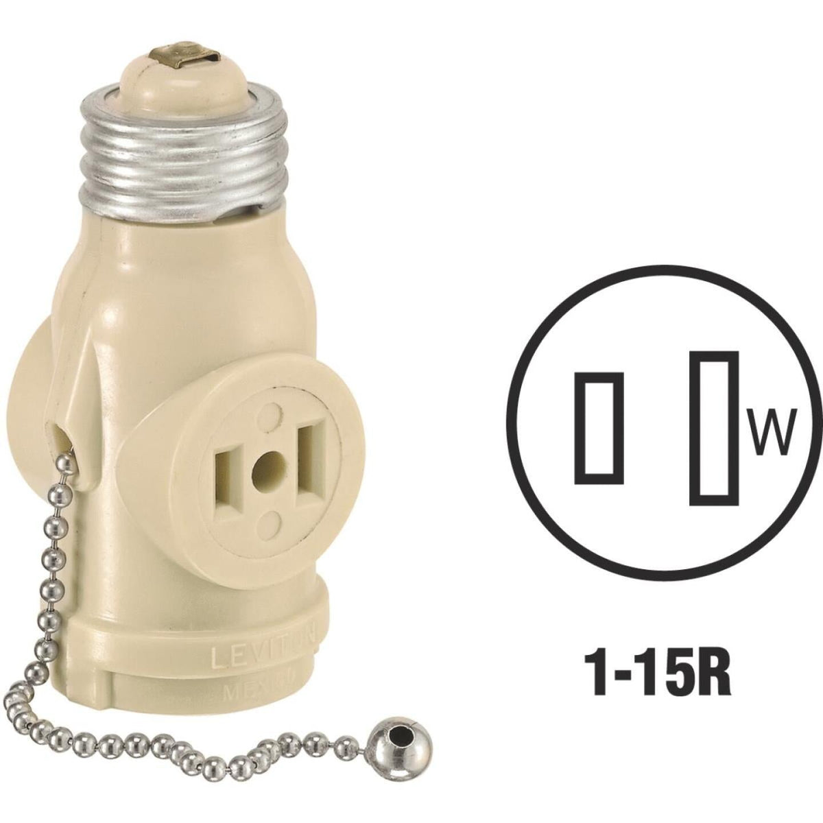 Leviton Ivory 125V Pull Chain Socket Adapter - La Grange, TX - Farmers ...