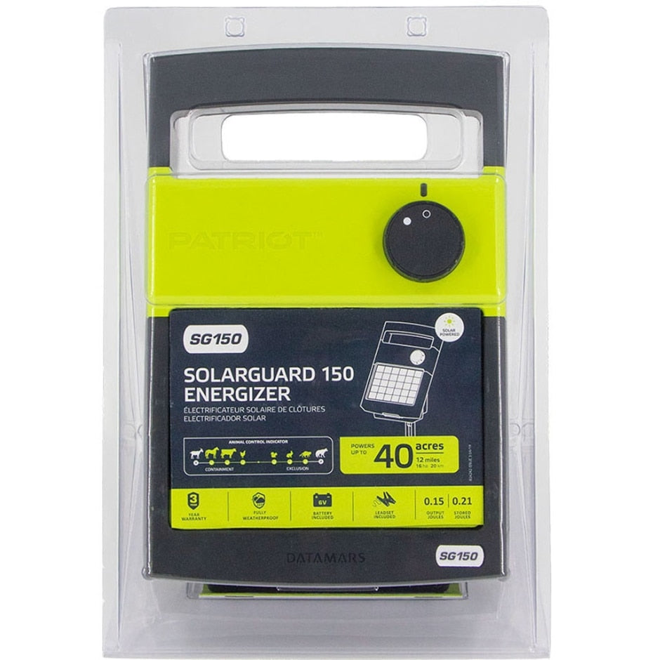Patriot Solarguard 150 Solar Electric Fence Charger Energizer - La ...