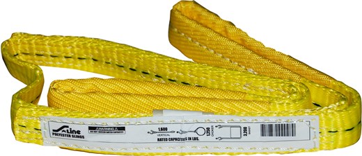 Ancra Cargo 1″ x 4′ 1-Ply Flat Loop Eye-to-Eye Lifting Sling - La ...