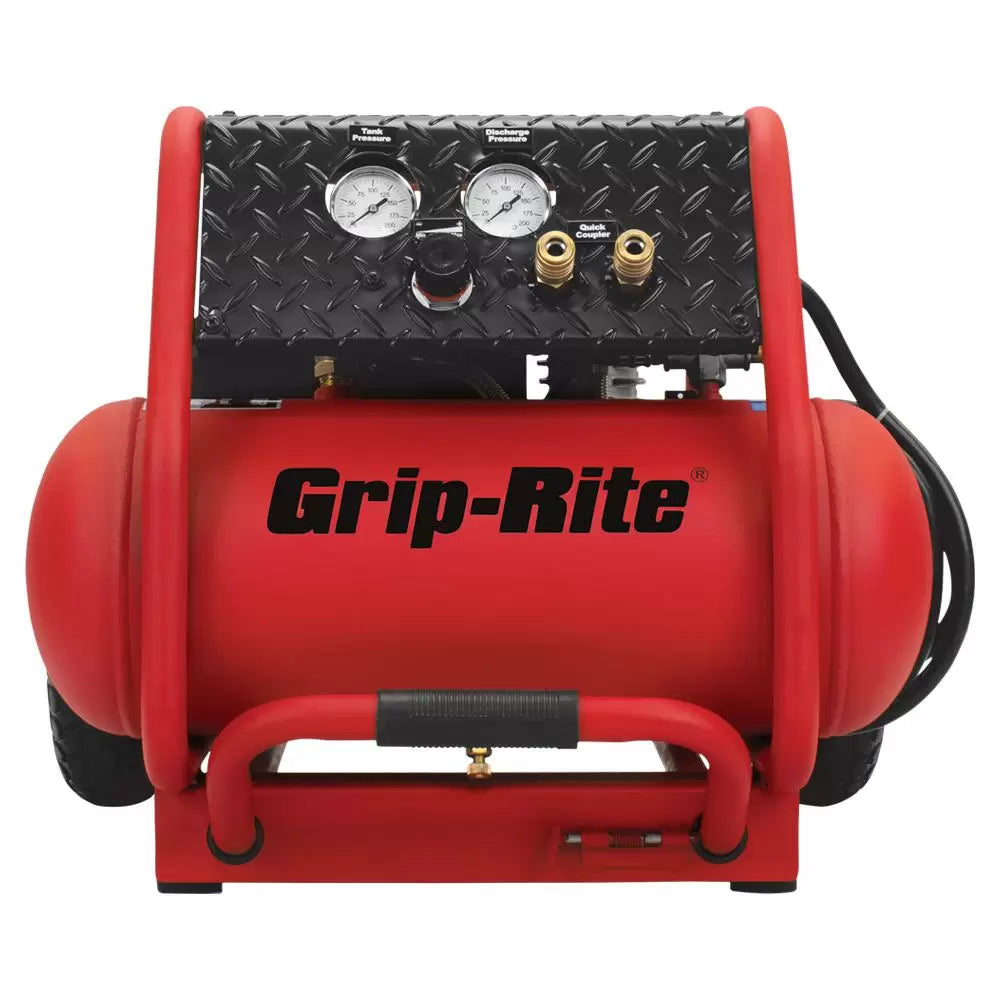 Grip-Rite 2-HP 4-Gallon 150-PSI Electric Air Compressor - La Grange, TX ...