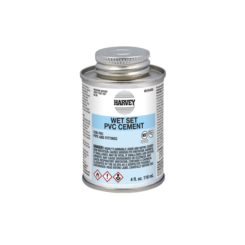 Harvey 4 oz. PVC Medium Body Wet Set Hot Blue Cement - La Grange, TX ...
