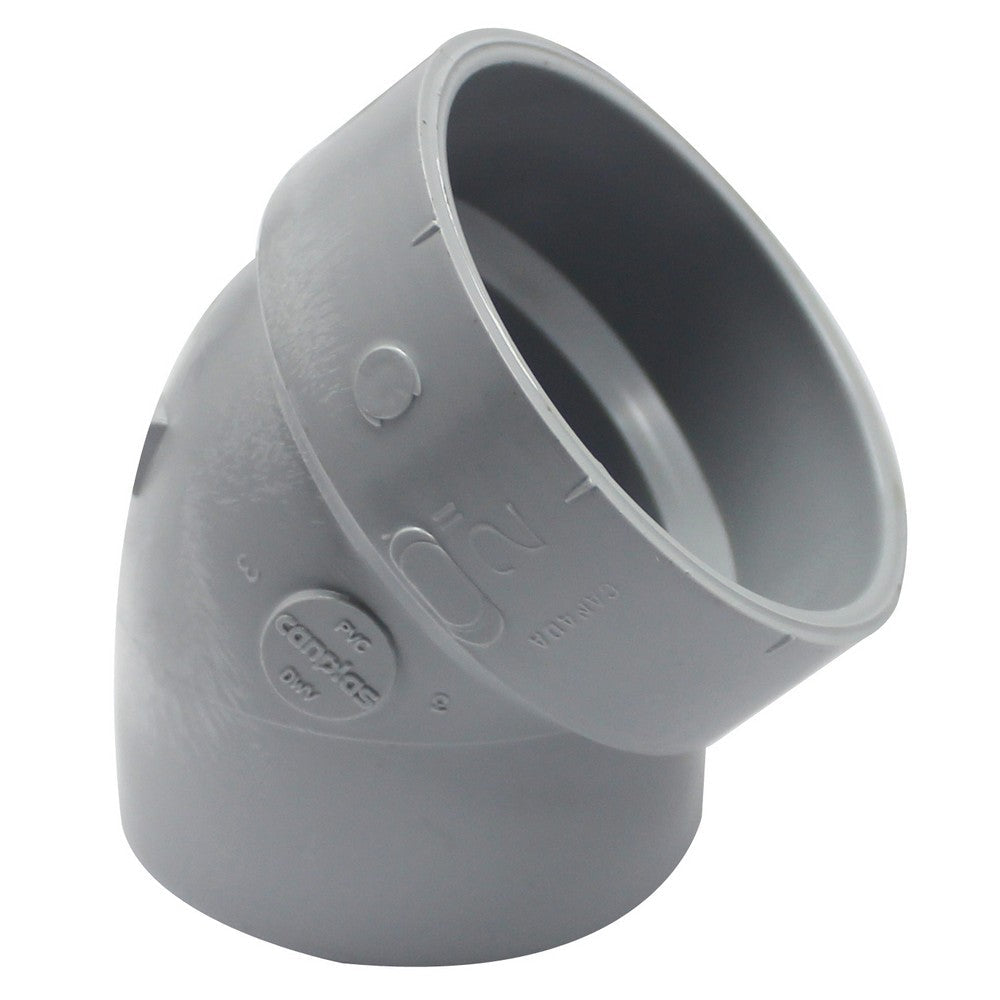 Canplas PVC DWV 45 Degree PVC Street Elbow Spigot x Hub - La Grange, TX ...