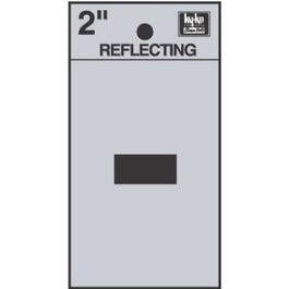 Address Letters, "Hyphen", Reflective Black/Silver Vinyl, Adhesive, 2 ...