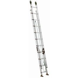 24-Ft. Extension Ladder, Aluminum, Type II, 225-Lb. Duty Rating - La ...