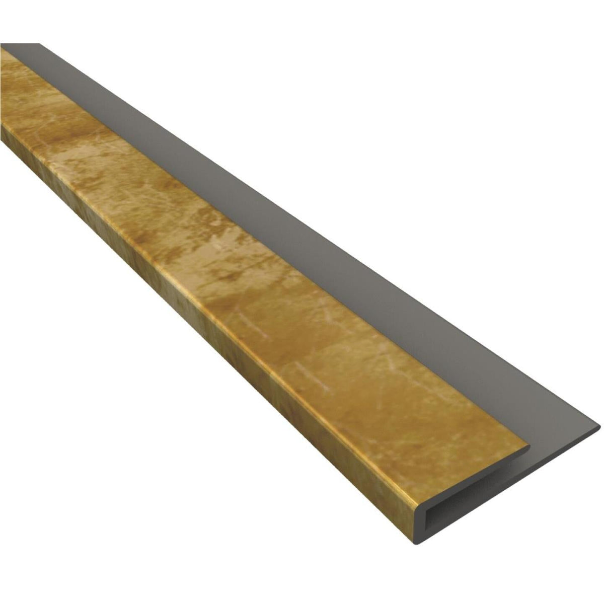 Fasade 18 In. Thermoplastic J-Edge Backsplash Trim, Bermuda Bronze - La ...