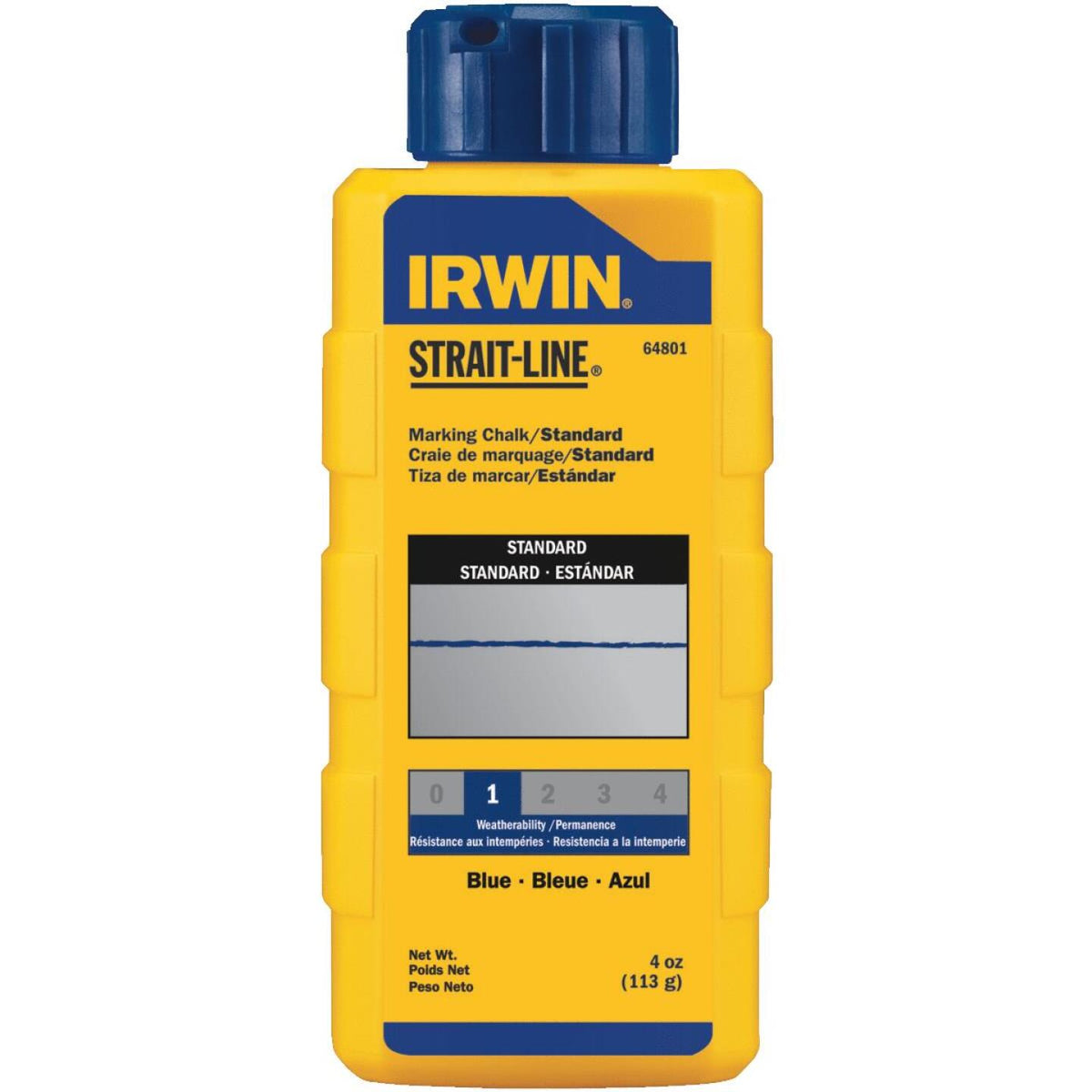 Irwin STRAIT-LINE 4 Oz. Blue Standard Chalk Line Chalk - La Grange, TX ...