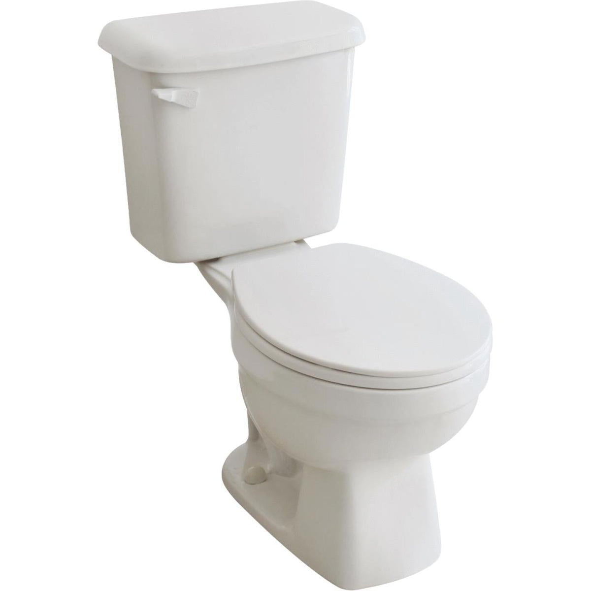 Peerless Pottery Flora White Round Bowl 1.28 GPF John-in-a-Box Toilet ...