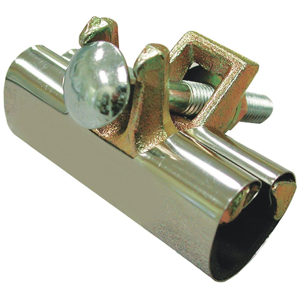 Jones Stephens 1/2 In. x 6 In. Stainless Steel Repair Clamp 2 Bolt ...