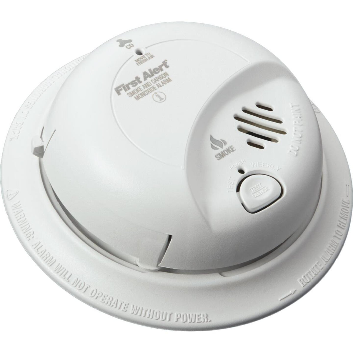 First Alert Hardwired 120V Ionization Carbon Monoxide and Smoke Alarm ...