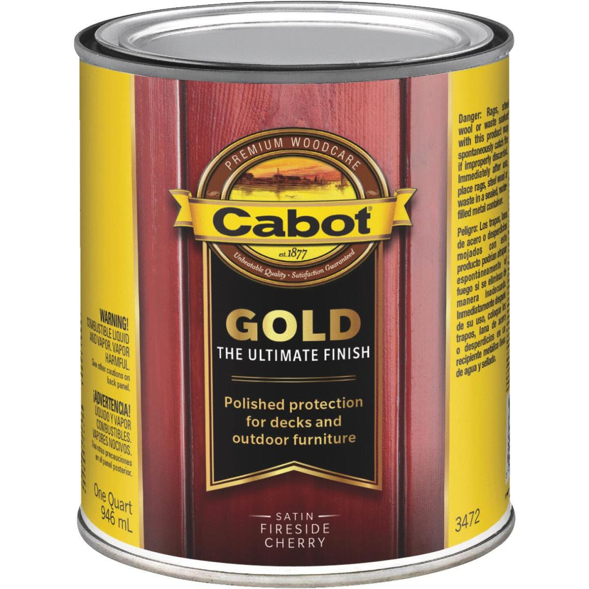 Cabot Gold Exterior Stain, Fireside Cherry, 1 Qt. - La Grange, TX ...