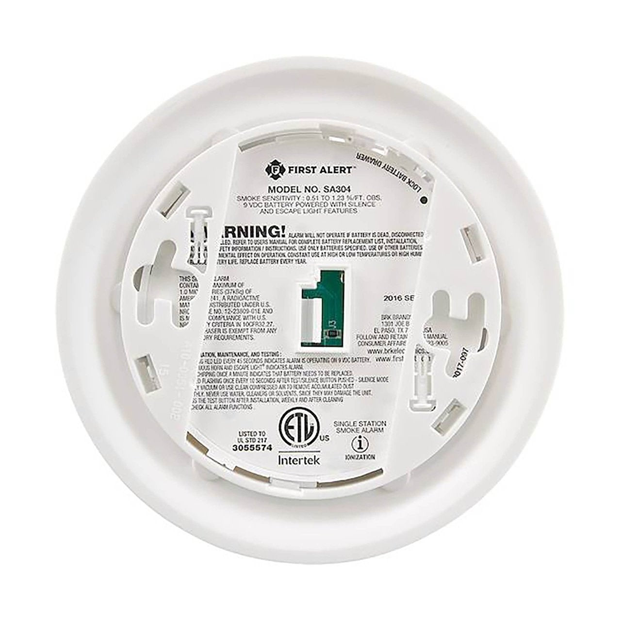 Resideo First Alert Ionization Smoke Alarm with Escape Light - La ...